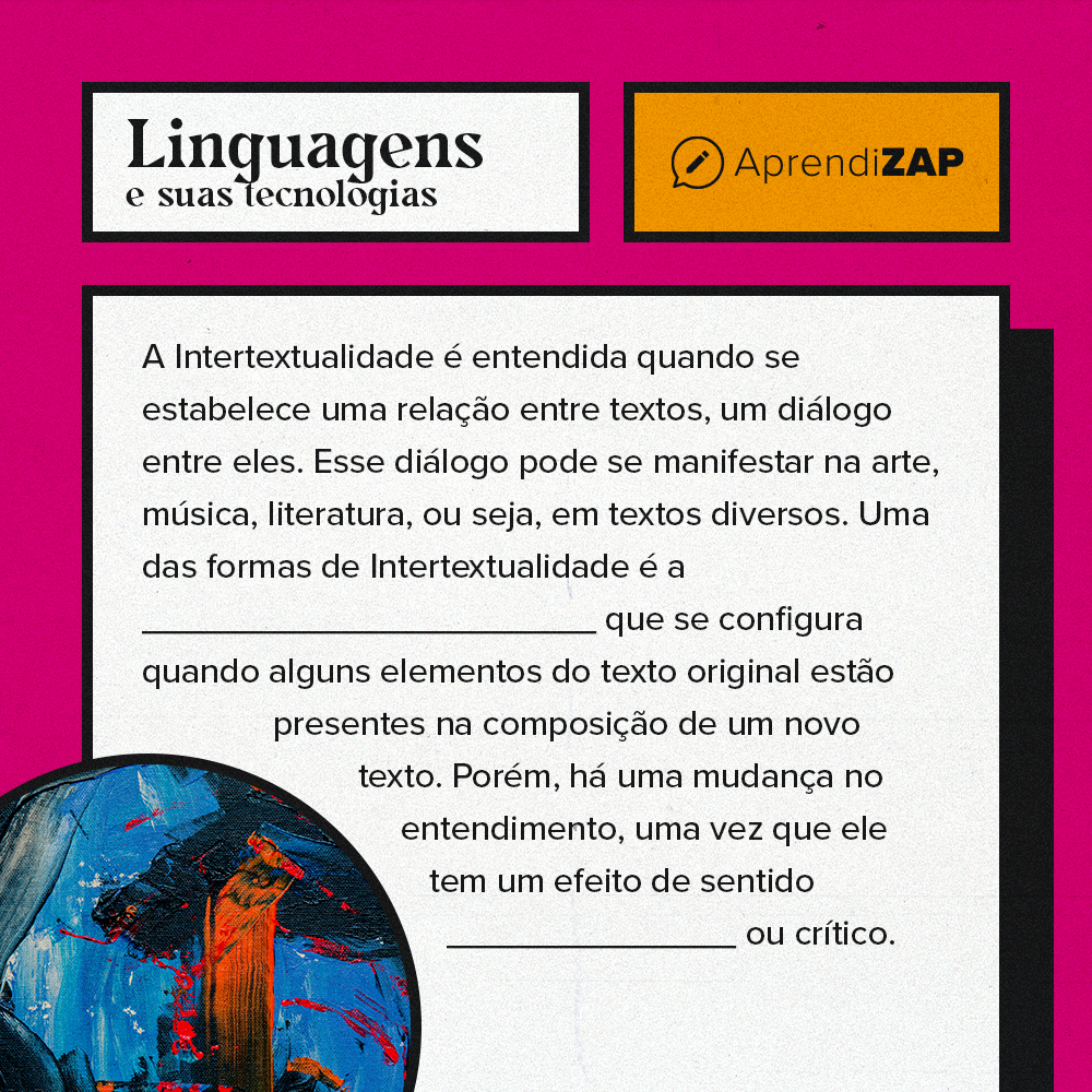 Intertextualidade - paródia | AprendiZAP