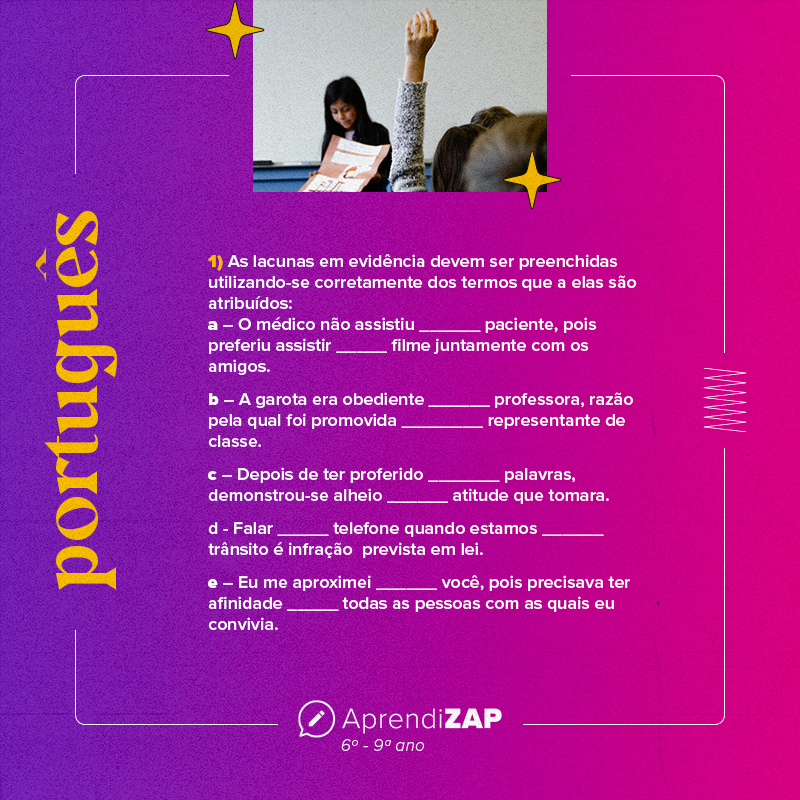 Diferentes tipos de preposições | AprendiZAP