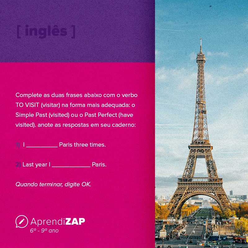 Tempos verbais no passado: Simple Past and Present Perfect | AprendiZAP