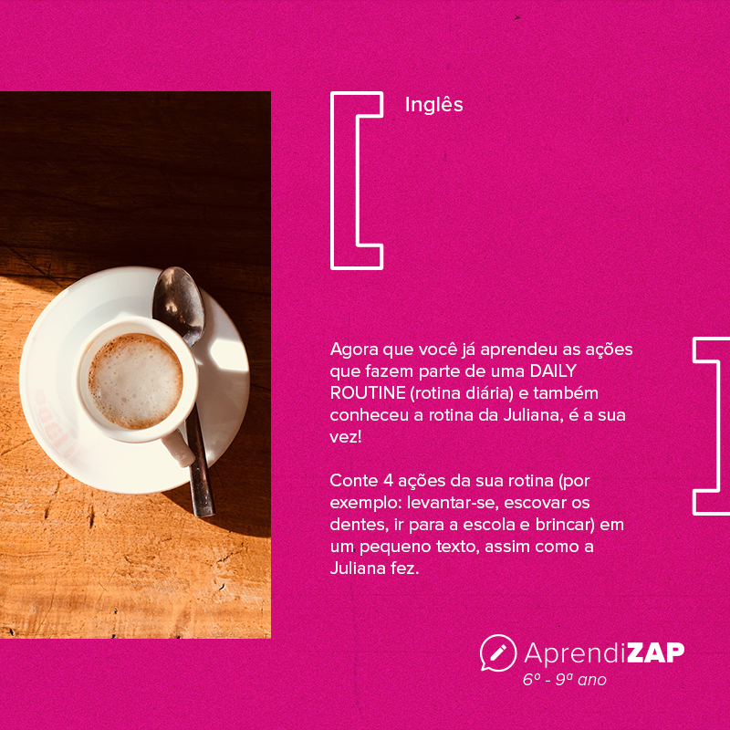 Daily Routine (Rotina diária) | AprendiZAP