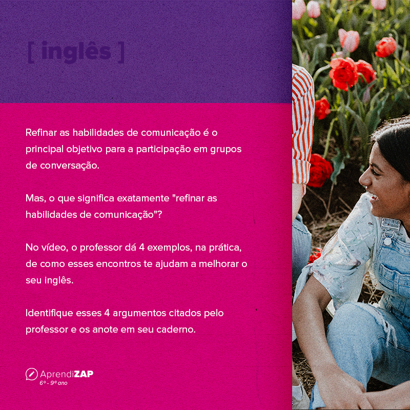 How about joining a conversation group? (Que tal participar de um grupo ...